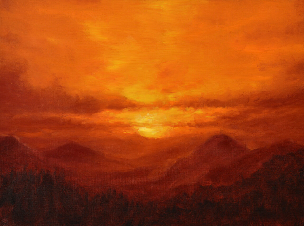 Heat Waves | Landscape Scene | Oil Painting Original - Andrew Gaia Art ...