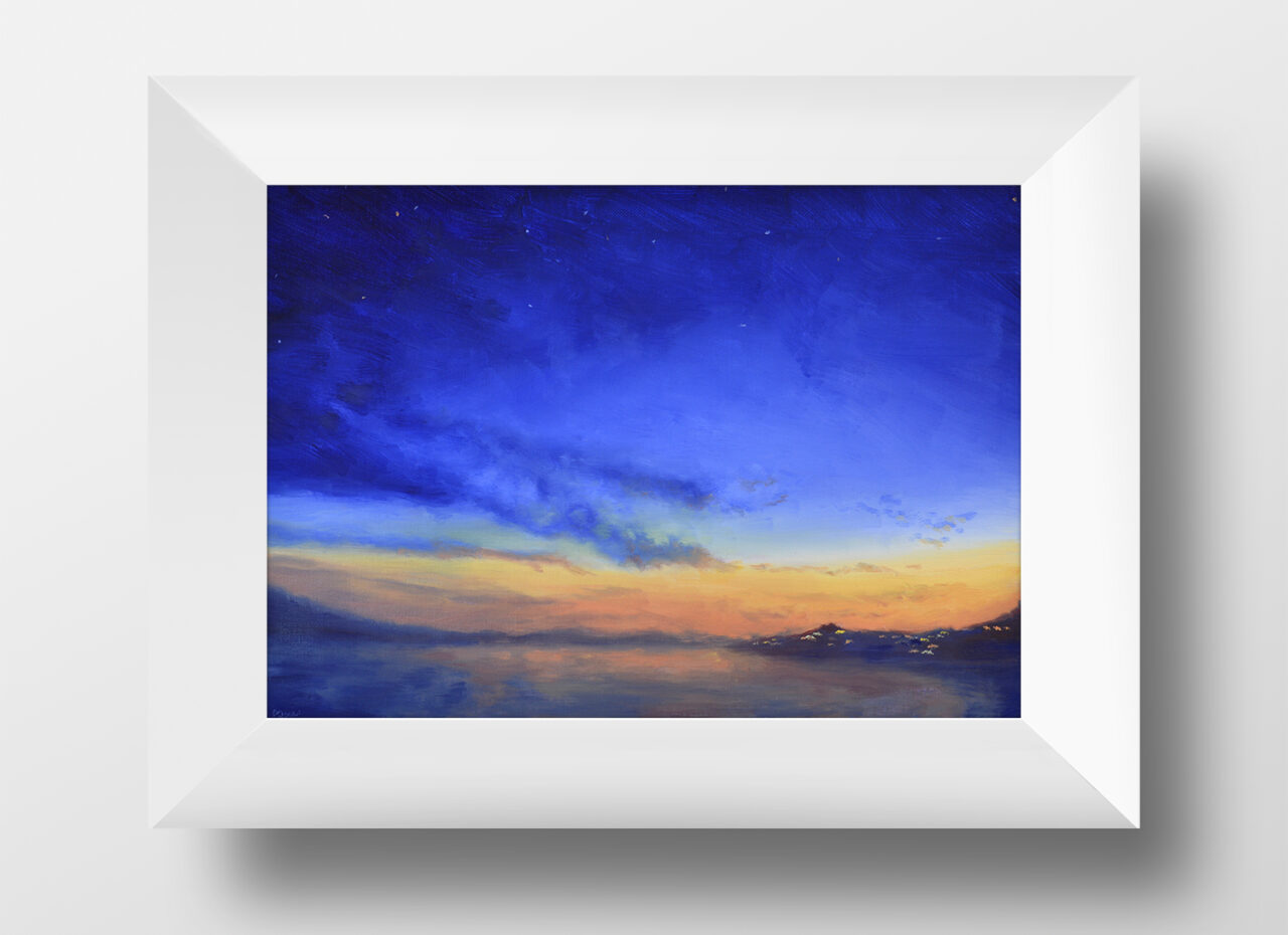 Late Night Lights | Landscape Oil Painting by Andrew Gaia - Andrew Gaia ...